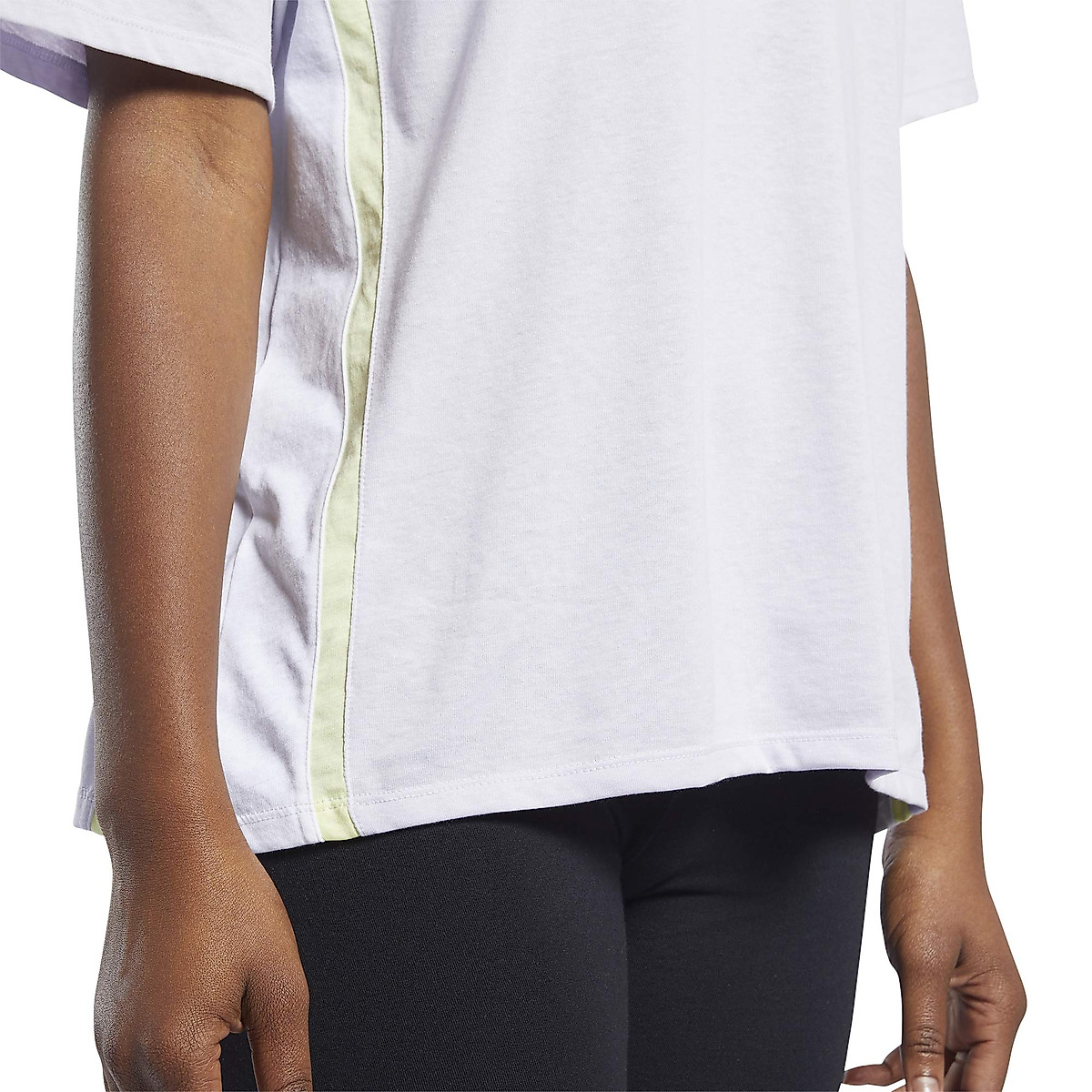 Reebok Workout Ready Meet You There Oversized Tee, Lilac Frost, 2XS