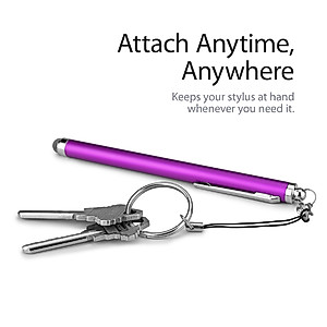 BoxWave Stylus Pen Compatible with Lockly Secure Plus - EverTouch Capacitive Stylus, Fiber Tip Capacitive Stylus Pen for Lockly Secure Plus - Jet Black