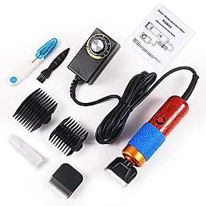 Carpet Trimmer Rug Trimmer Low Noise Rug Making Kit Supplies with Oil,Replaceable Ceramic Blades,2 Comb Head Attachments for Handmade Rug Clean and Tufted Carpet, Tufting Gun (1 Replaceable Blades)