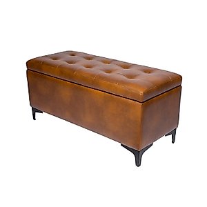 Sunpan Teegan Bench - Bravo Cognac