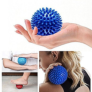 VORNNEX Pack of 2 Spiky Hard Massage Balls - Foot Arch Trainer Plantar Fasciitis, Muscle Massager Ball Exercise