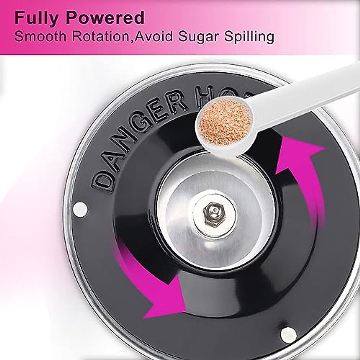 INGKE Candy Floss Maker, Cotton Candy Machine for Kids Cotton Candy Machine Electric DIY Cotton Candy Floss Sugar Machine for Children's & Kids Birthday Party