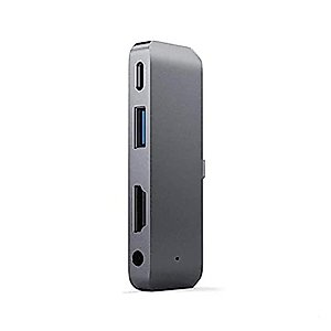SHYPT USB Type-C Mobile Pro Hub Adapter with USB-C PD Charging USB 3.0 & 3.5mm Headphone Jack Tablet Hub (Color : A)