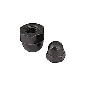 EPMANN Hex Acorn Cap Nuts M3~M12 Carbon Steel Ni-Plated/Black Zinc Plated Hexagon Cap Nuts Dome Cover Nuts Acorn Nuts (Color : Black Zinc Plated_M8(5pcs))