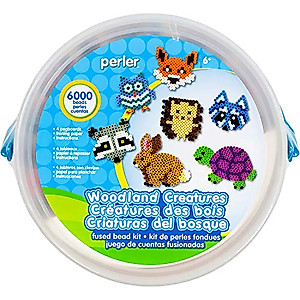 Perler Woodland Creatures Fuse Bead Bucket Craft Activity Kit, 6006 pcs