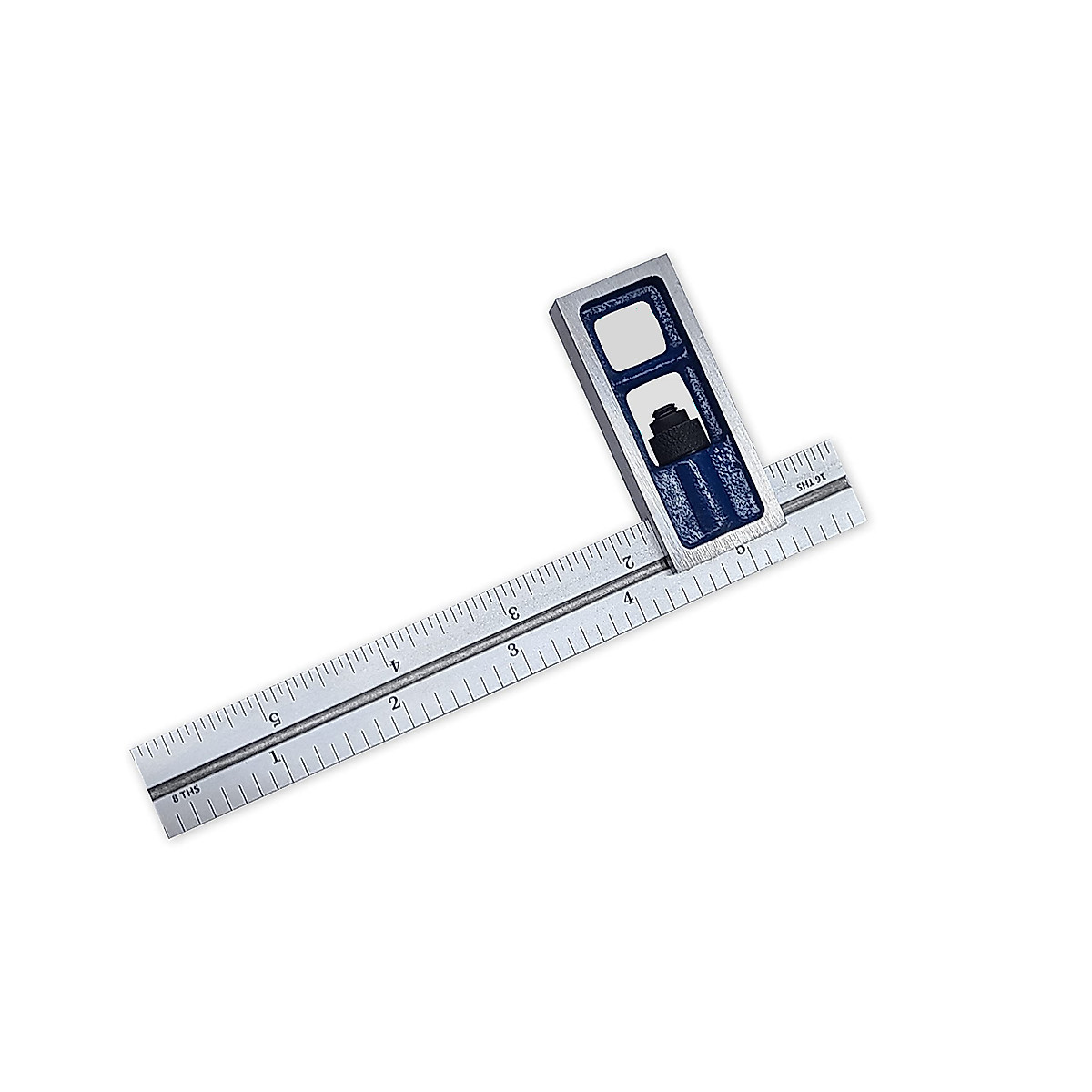 Benchmark Tools 388169 6 inch Precision Double Square 4R Graduations Accurate to +/- 0.002 inch Over Length of Blade Hardened Stainless Steel Blade (6" Double Square)