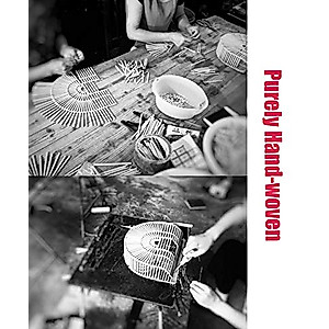 Fashion Bamboo Handbag Handmade Woven Beach bag for Womens (Bamboo)