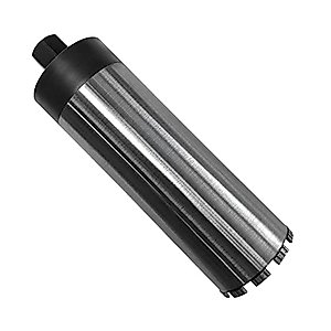 5" Diameter Extendable High Performance Wet Core Drill Bit, 14" Drill Head + 12" Tubing Extension, Wet Only, 1-1/4"-7 Arbor