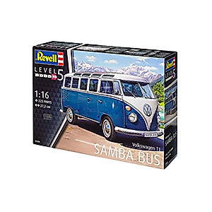 Revell 07009 Volkswagen T1 Samba Bus Model Kit, 1:16 Scale 27.2 cm, Multi-Color, 223