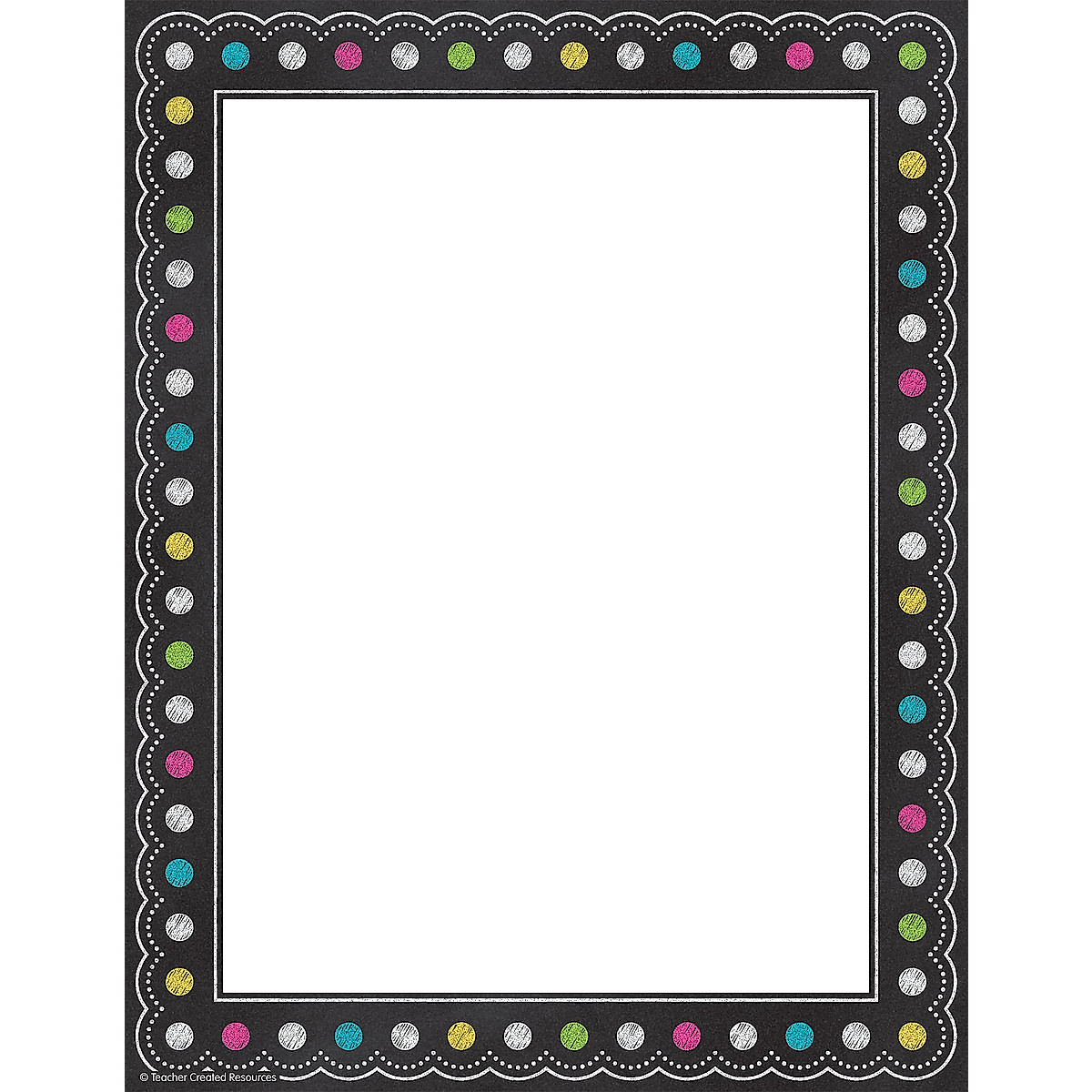 Teacher Created Resources Chalkboard Bright's Computer Paper (5837)