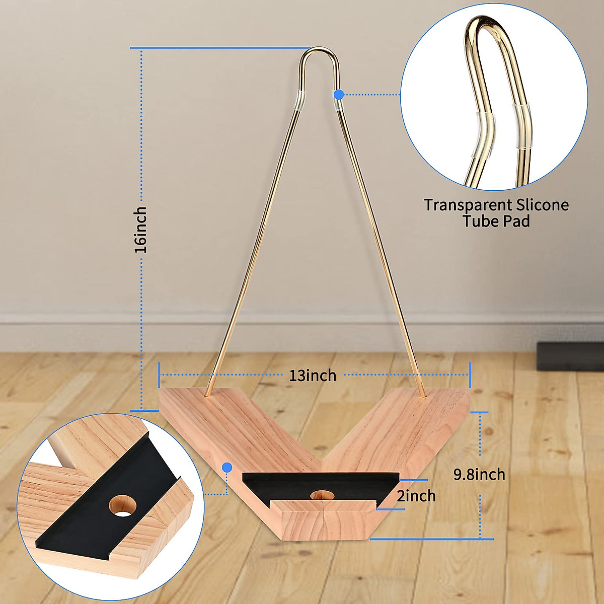 SUNYIN Electric Guitar Stand Bass Stand Wooden Floor Stand For Bass And Electric Guitar Minimalism Removable And Collapsible Oak Guitar Holder Stand Gifts for Electric and Bass Guitar Players