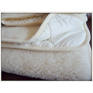 Mattress Topper Sheet Protector Underblanket Extra Thick Mattress pad Cover Woolmark Under Blanket (Full XL 54" x 80" - 140 x 200 cm)