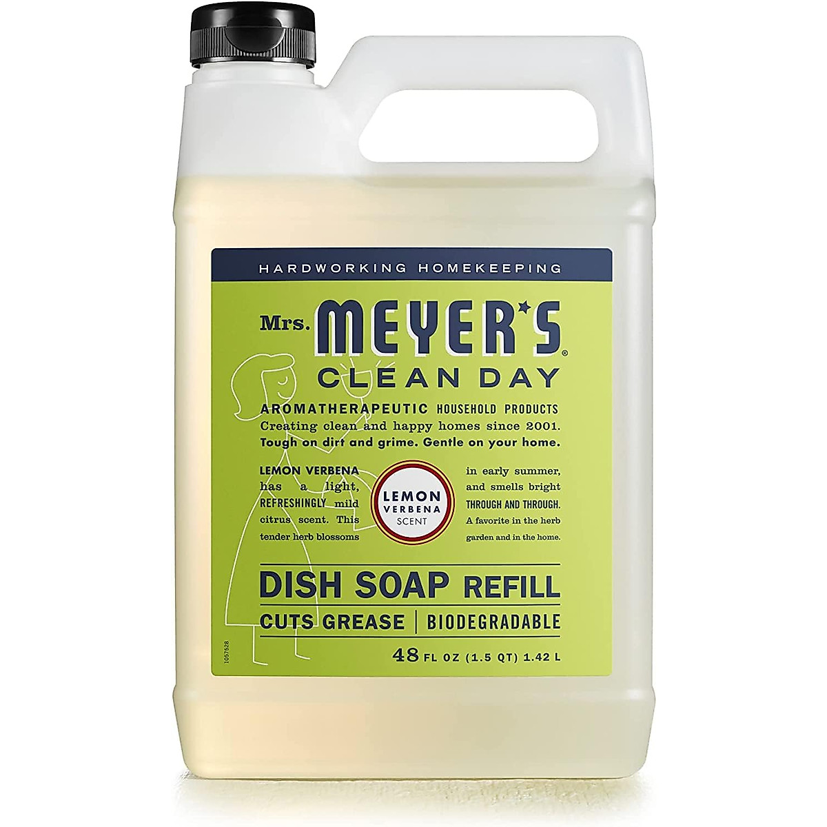 Mrs. Meyer's Dish Soap Variety, 1 Dish Soap, 1 Dish Soap Refill, Lemon Verbena, 1 CT