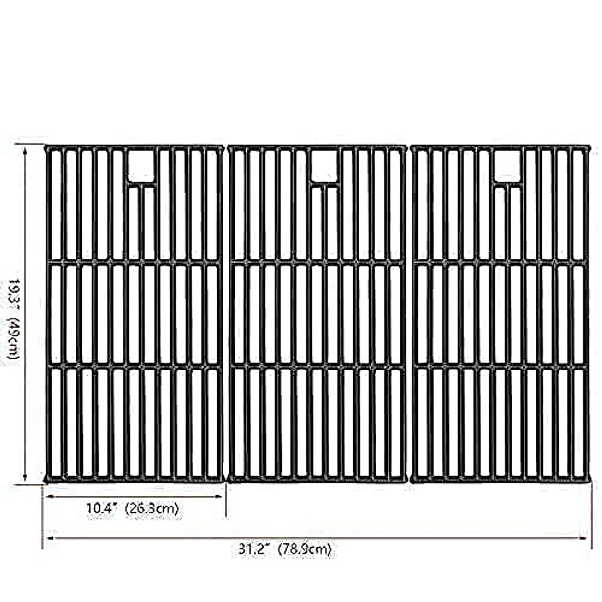Hisencn Grill Parts Repair Kit Replacement for Jenn Air Gas Grill 720-0337, 720 0337 Gas Grill Burners, Heat Plates Tent Shield Burner Cover, Cooking grids Grates