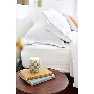 Paddywax Checkmate Artisan Hand-Poured Scented Candle, 11-Ounce, Cotton + Teak