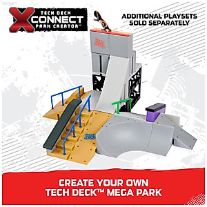 Tech Deck, Jump N’ Grind X-Connect Park Creator, Customizable and Buildable Ramp Set with Exclusive Fingerboard, Kids Toy for Ages 6 and up
