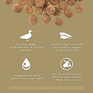 GO! SOLUTIONS Sensitivities – Duck Recipe – Limited Ingredient Dog Food, 22 lb – Grain Free Dog Food for All Life Stages – Dog Food to Support Sensitive Stomachs
