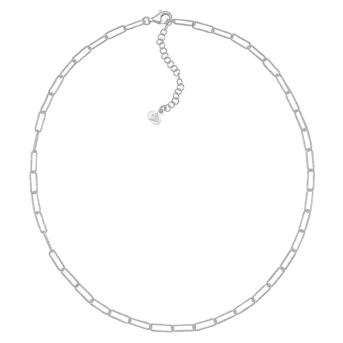 Silpada 'Graffetta' Chain Necklace, Textured in Sterling Silver, 16" + 2"