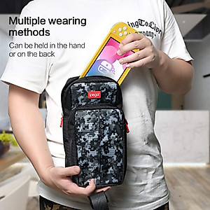 HEATFUN Bag for Nintendo Switch, Durable Shoulder Bag for Nintendo Switch and Nintendo Switch Accessories - Camouflage