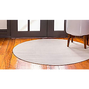 Unique Loom Williamsburg Collection Casual Transitional Solid Vibrant Area Rug, 5' 0" x 5' 0", Beige