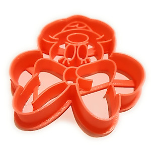 T3D Cookie Cutters Minnie Cookie Cutter, Suitable for Cakes Biscuit and Fondant Cookie Mold for Homemade Treats,3.21inch x 3.45inch x 0.55inch