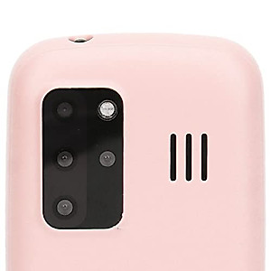 Unlocked Cellphone, 1400mAh Large Font Big Buttons 2.4in Screen Senior Cell Phone 2G GSM for Travel (Pink)