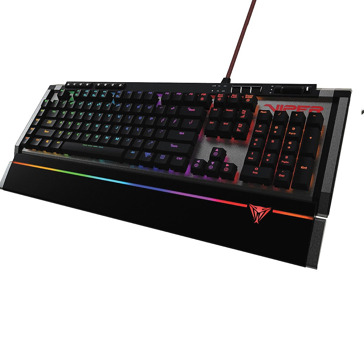 Patriot Viper V770 Mechanical Gaming Keyboard Full RGB/Dedicated Media Controls/Macro Enabled