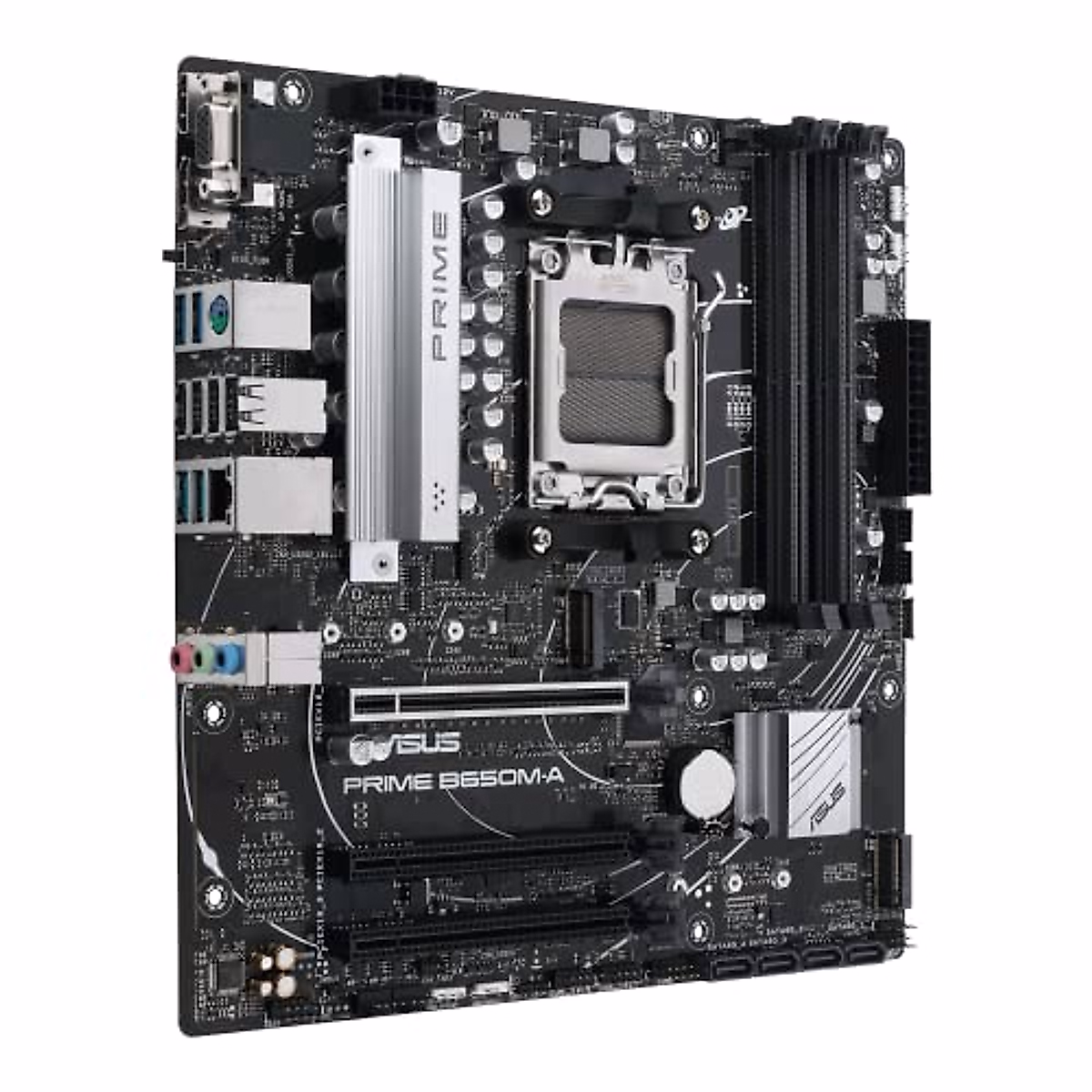 ASUS Prime B650M-A-CSM Micro-ATX Commercial Motherboard, DDR5, PCIe 5.0 M.2 Support