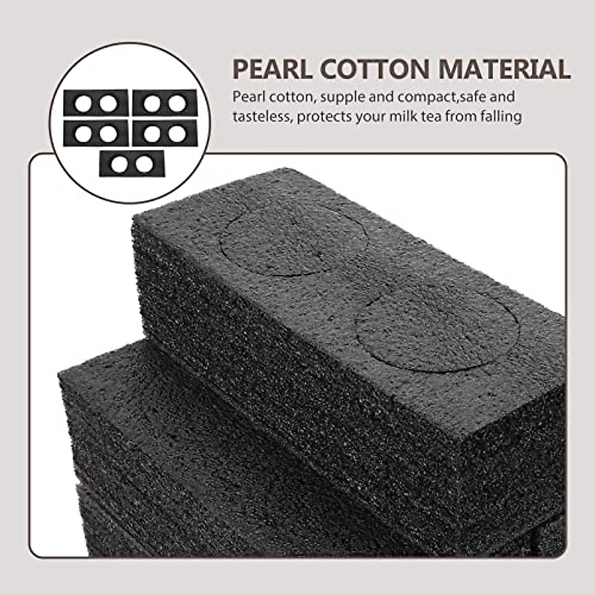 Happyyami 5 Pcs Pearl Cotton Cup Holder Glass Coffee Cups Car Coffee Mug Food Trays Disposable 2 Cups Foam Take Out Cup Holder Coffee Cup Stand Convenient Cup Holder Cup Tray Packing Trays