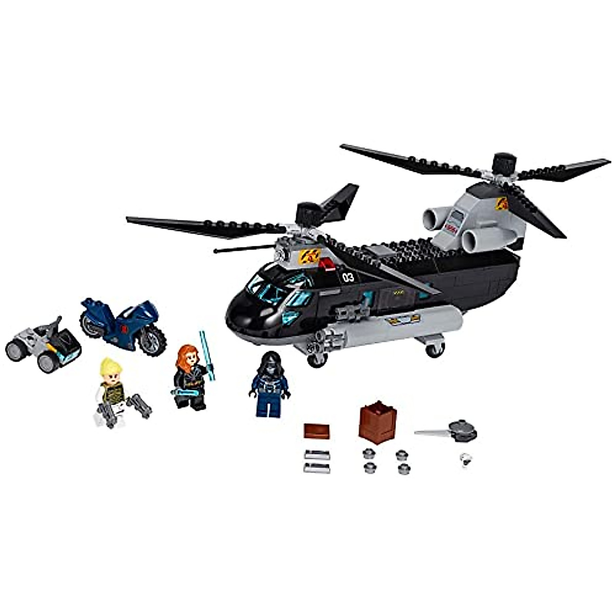 Playset Marvel Avengers Black Widow's Helicopter Chase