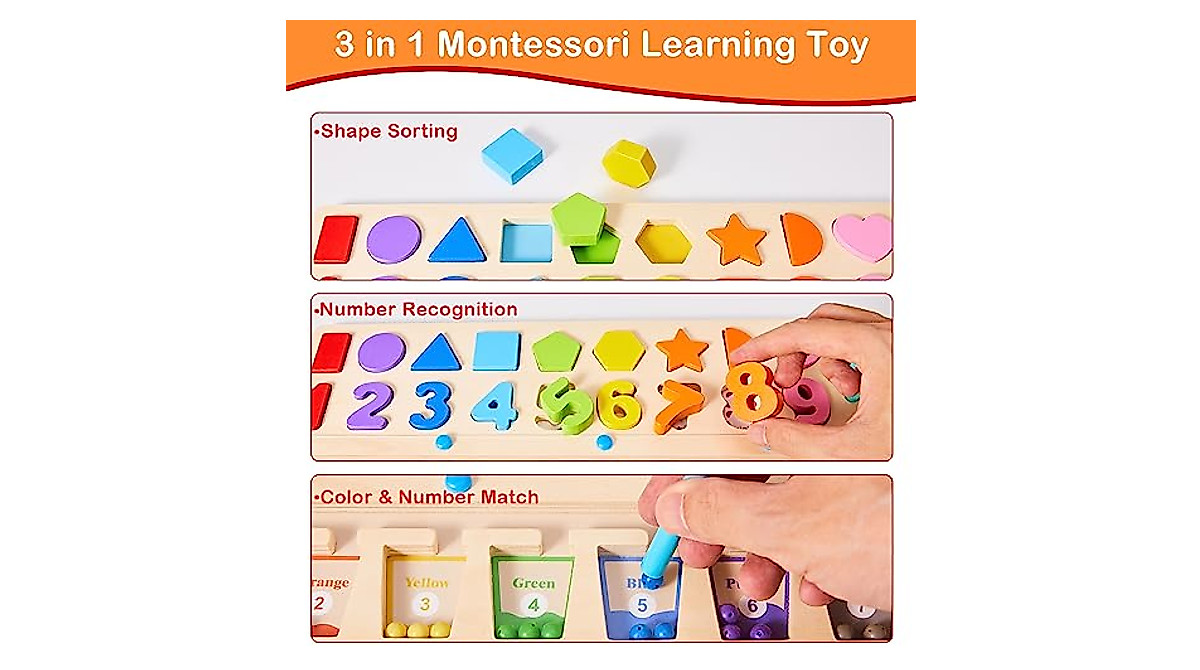 3 in 1 Montessori Toys for Kids - Fun & Educational