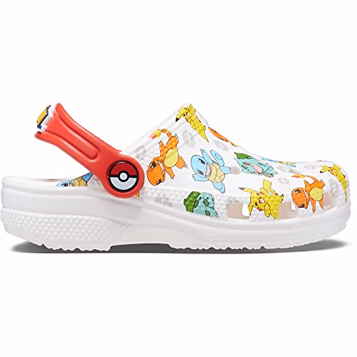 Crocs Classic Pikachu Clogs, Pokemon Shoes for Kids K WHI/MLTI, White/Multi, Numeric_6 US Unisex Big