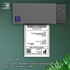 EastCrane 4x6 Thermal Shipping Lables Roll, 500 Labels/Roll,Compatible with Rollo Zebra MUNBYN JADNES Phomemo IDPRT,Commercial Grade,Permanent Adhesive,Perforated