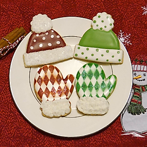 Sweet Cookie Crumbs Mitten Cookie Cutter - Stainless Steel - Dishwasher Safe (Mitten 3 Piece)