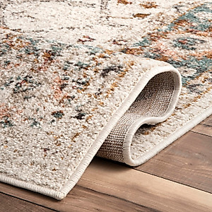 nuLOOM Cecil Vintage Floral Accent Rug, 3x5, Beige