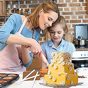 10 Pcs Cake Dowel Rods, 12 Inch Plastic Cake Support Rod White Cake Stand Sticks for Tiered Cake Construction and Stacking