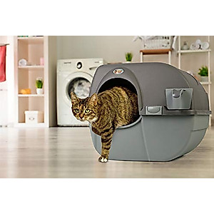 Omega Paw Self-Cleaning Litter Box, Pewter