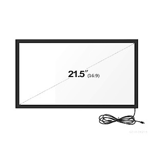 GreenTouch 21.5 Inch Multi Interactive Infrared Touch Frame, IR Touch Screen Overlay Kits, IR Touch Screen Panel Bezel with 3mm Tempered Glass…