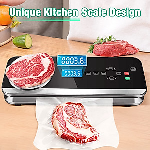 Vacuum Sealer 80Kpa Full Automatic Vacuum food sealer with Kitchen scaler