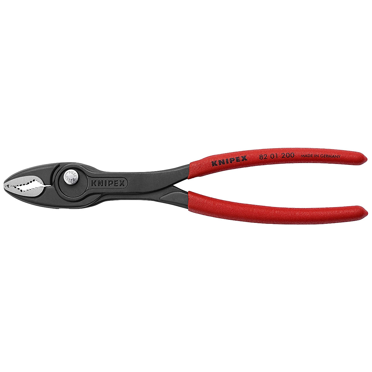 Knipex TwinGrip Atramentized Front Multi-Grip Pliers 200 mm 82 01 200 Black Plastic Coated Anti-Slip