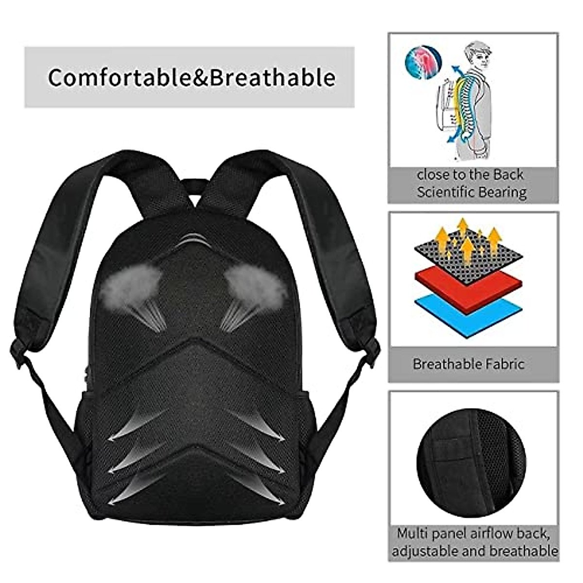 TianJie Anime Backpack for Anime Fans, 3D Print Casual Daypack Laptops Backpack College Sports Bags - 04