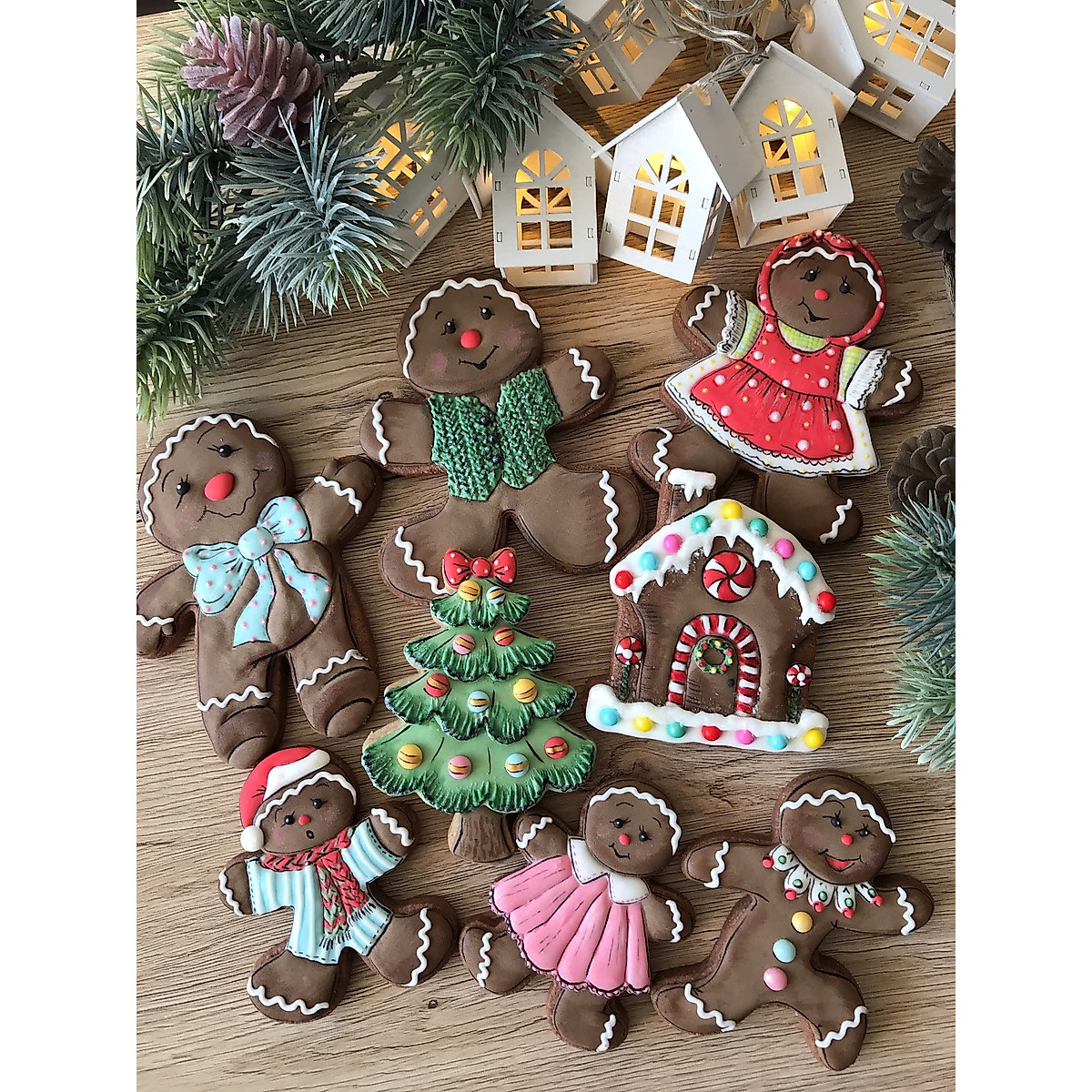 LILIAO Christmas Running Gingerbread Man Cookie Cutter - 3.6 x 4.2 inches - Stainless Steel