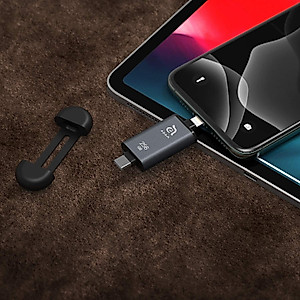 ADAM Element Flash Drive Compatible with iPad, iPhone iKlips C Gray