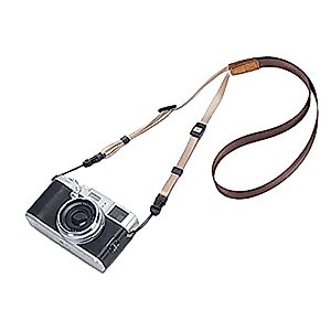 MINI GAGA DOROM Universal Adjustable Slim Shoulder Sling Neck Strap for All Camera DSLR SLR (Coffee Brown)