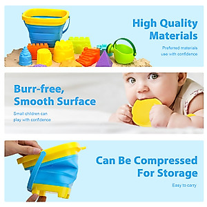 TOY Life Beach Toys for Kids Ages 4-8, Sand Toys for Toddlers 1-3, Beach Toys for Toddlers 1-3, Kids Beach Toys for Kids Ages 8-12, Sandbox Toys, Sand Castle Building Kit, Sand Toys for Kids Ages 4-8