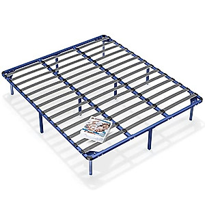 Nazhura Bed Frame King Size Platform Heavy Duty Synthetic Slat Support Mattress Foundation,14 Inch Height No Box Spring Needed Support 1000 LB