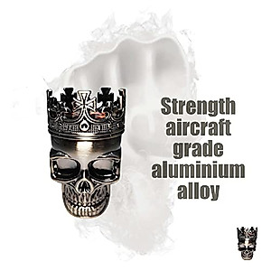 Skull Grinding Crusher 1.7 Inch-Bronze Black (3 piece in 1)