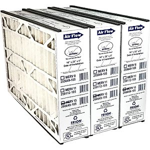 Trion Air Bear 5 Inch MERV 13 High Performance Air Purifier Filter Replacement for Air Cleaner Purification Systems, White (3 Pack)