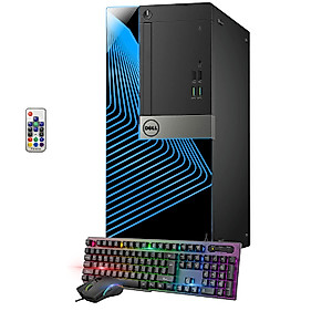 Dell OptiPlex Gaming Tower RGB Lights Computer Intel Core i5 8500 8th Gen Processor Up to 4.10GHz - Radeon RX 550 4GB - 16 GB RAM 512GB M.2 NVME - Windows 11 Pro - WiFi - Bluetooth (Renewed)
