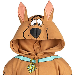 Scooby-Doo Toddler Boys Fleece Zip-Up Hoodie Brown 4T